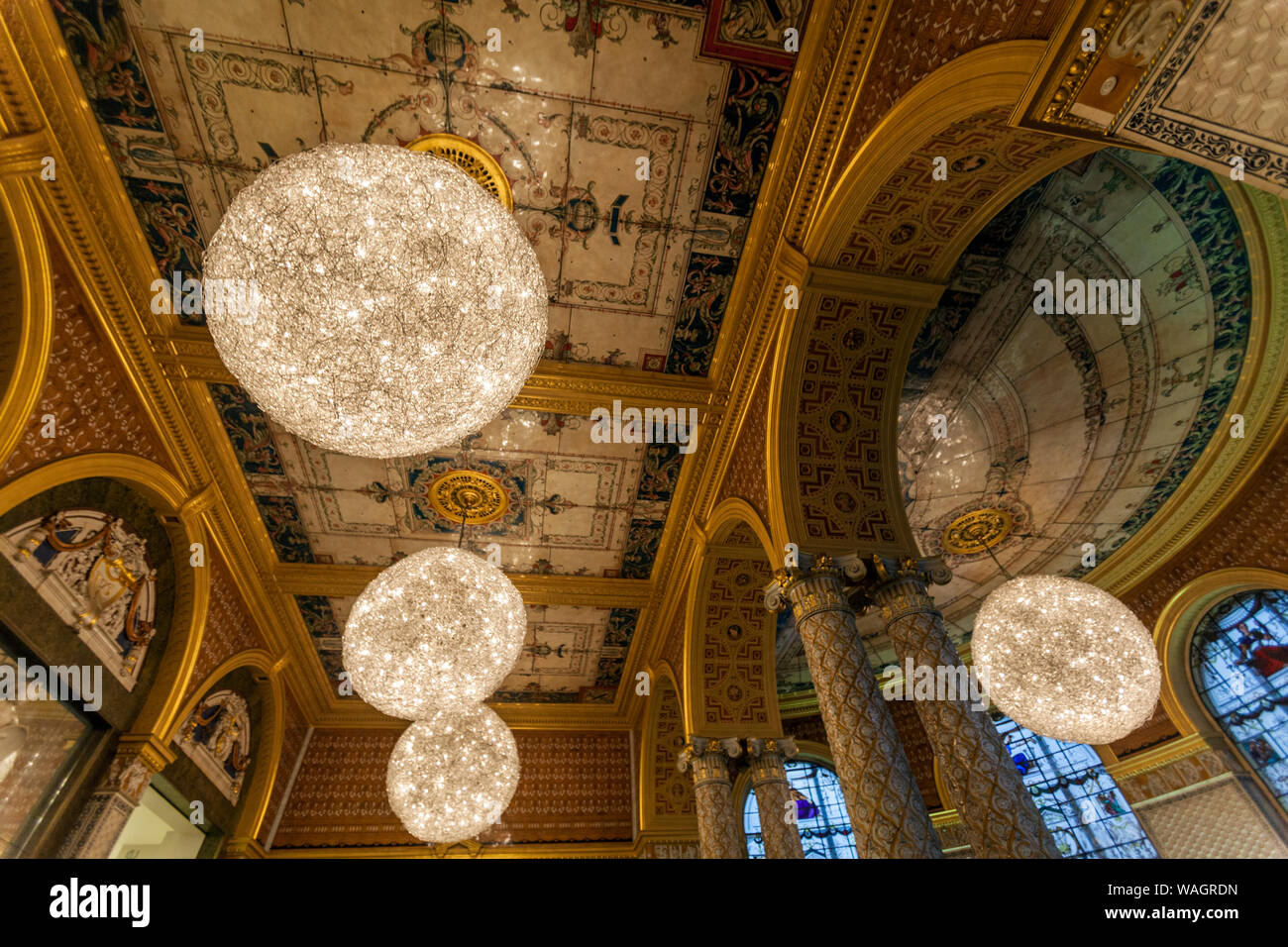 Lamps in Gamble room, James Gamble, Centre Refreshment Room, Victoria ...