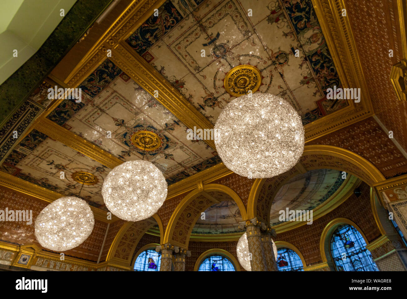 Lamps in Gamble room, James Gamble, Centre Refreshment Room, Victoria ...