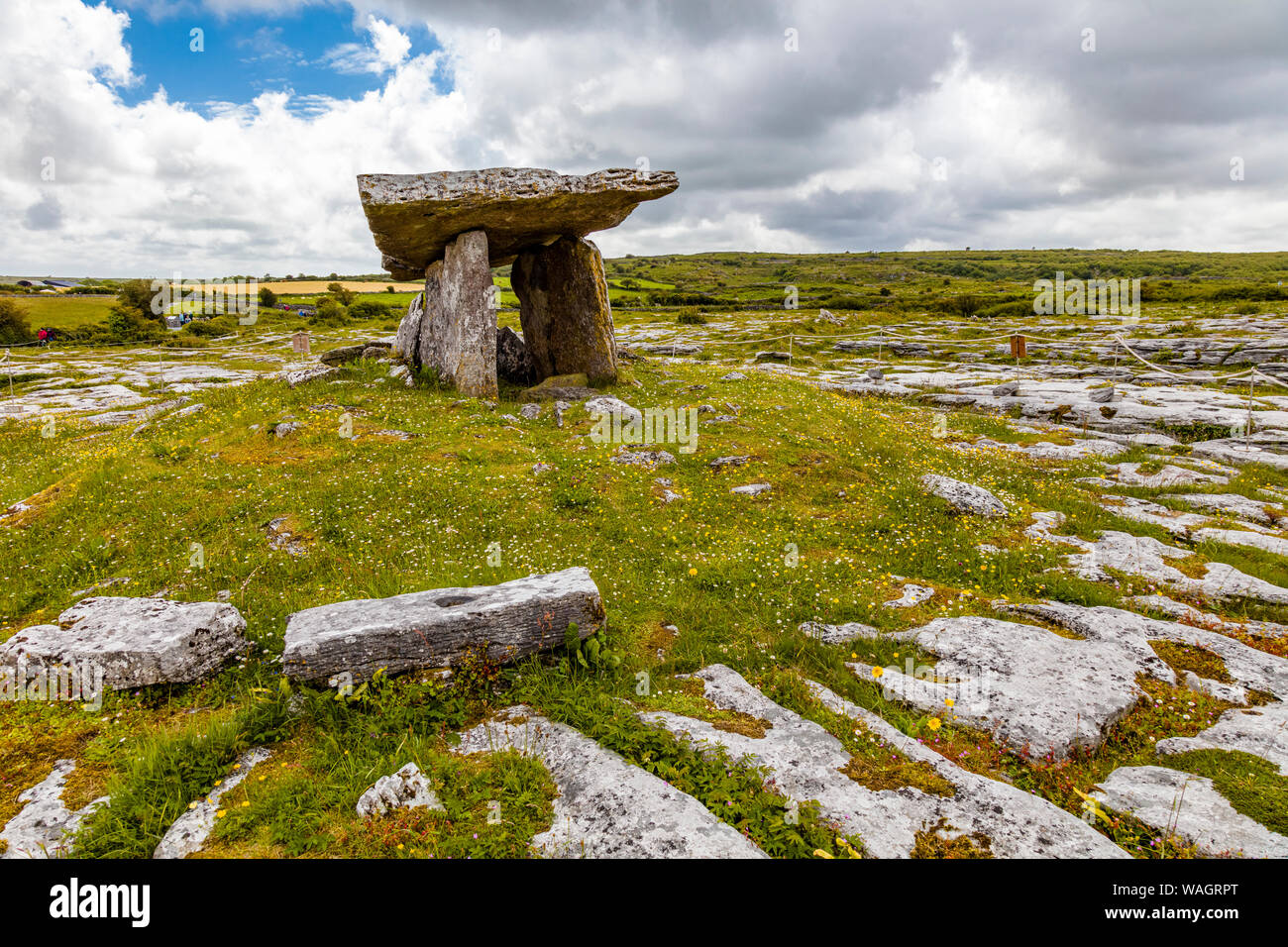 Megalithic portal tomb built in fourth millennium BC in the Burren area ...
