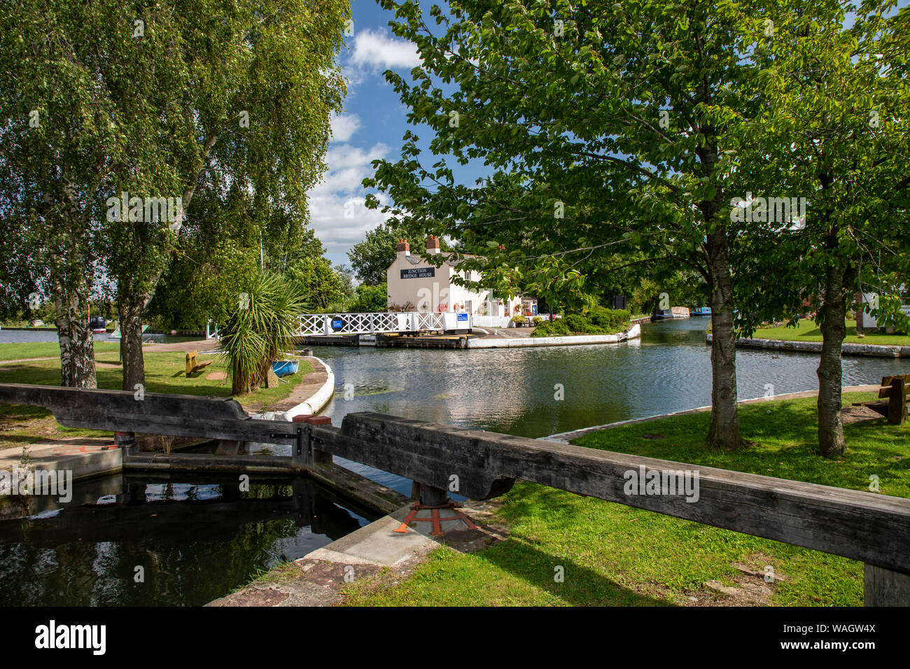 Saul Junction Sharpness Canal Gloucestershire High Resolution Stock ...