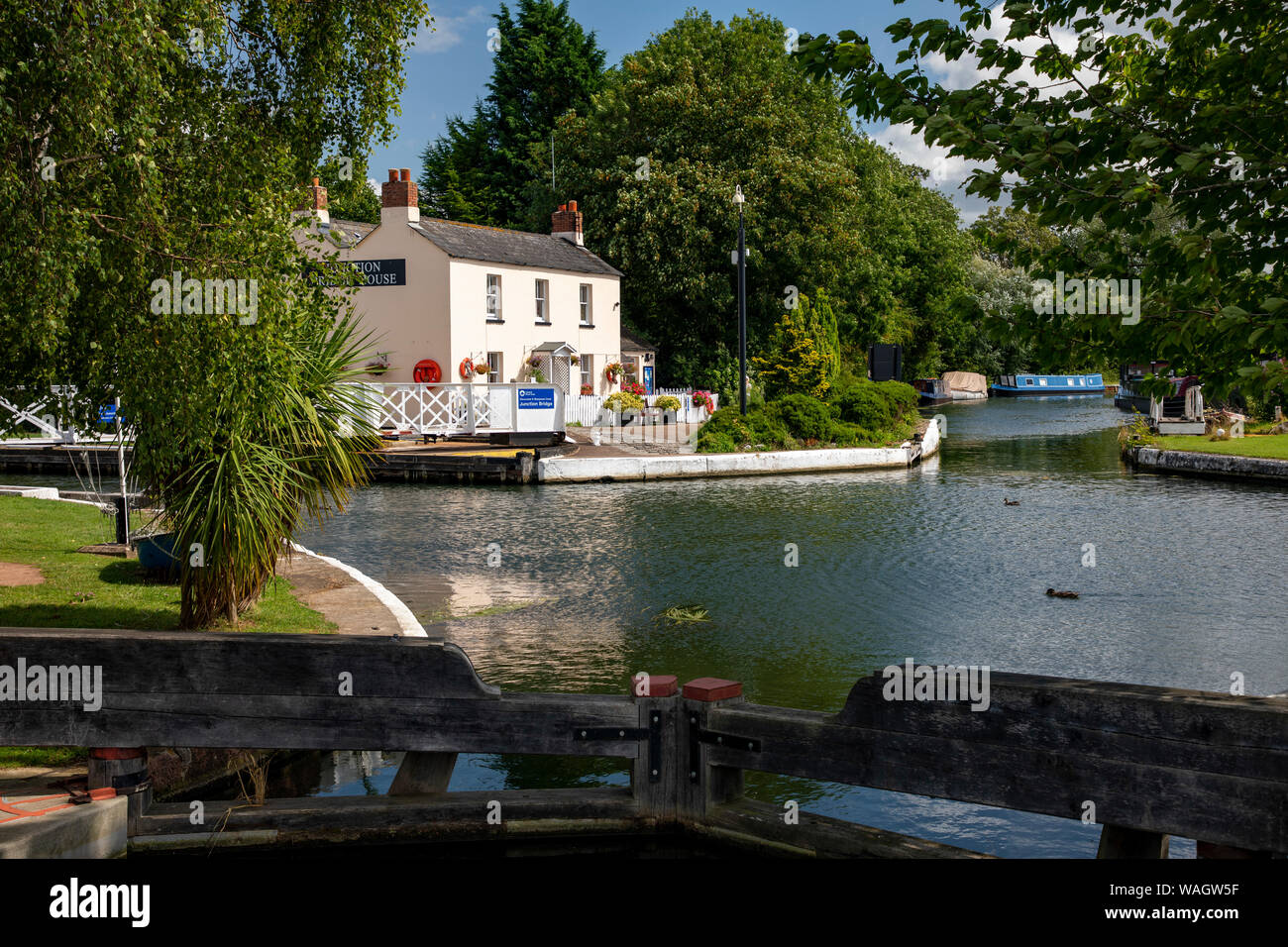 Saul Junction Sharpness Canal Gloucestershire High Resolution Stock ...