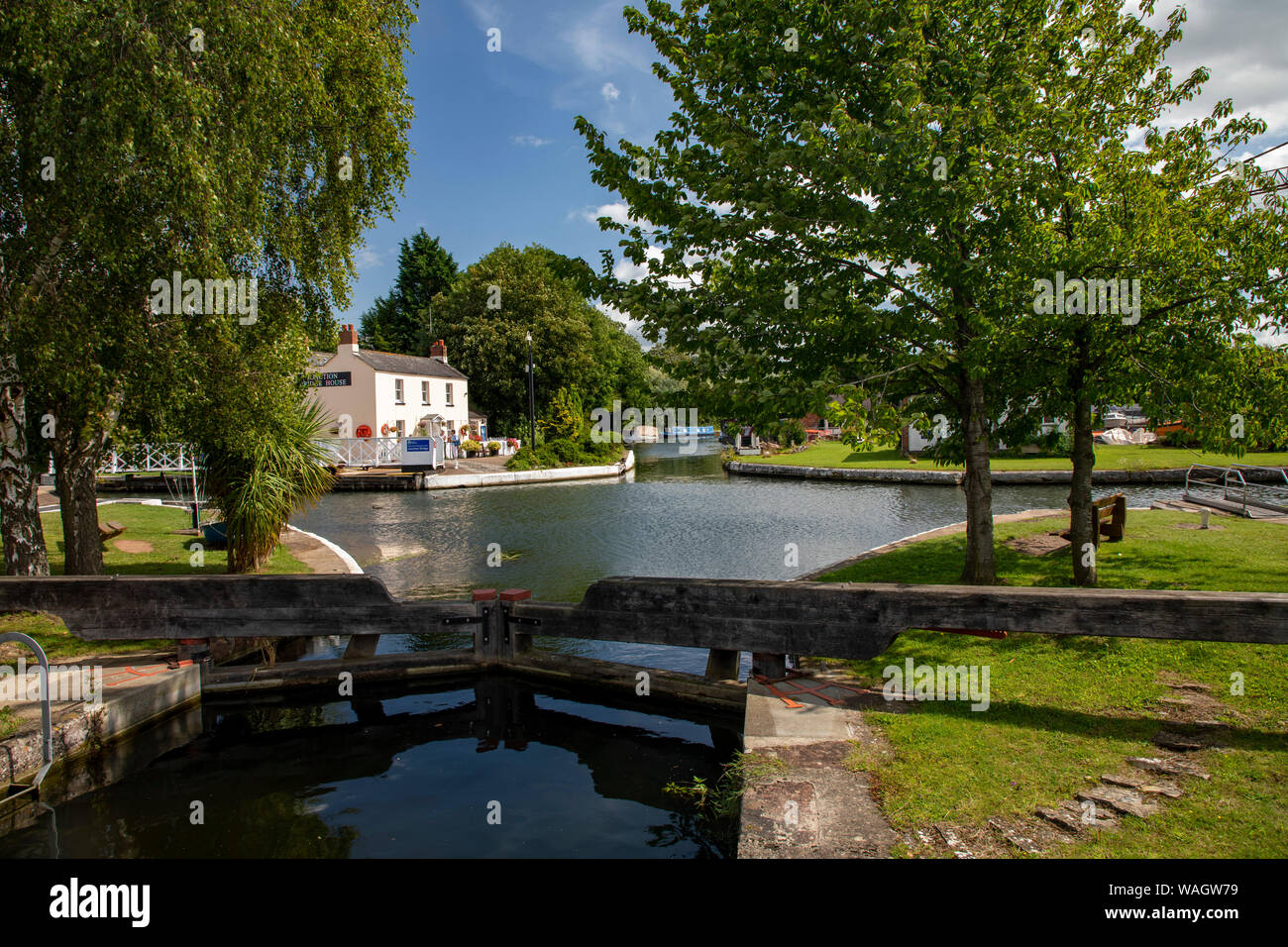 Saul Junction Sharpness Canal Gloucestershire Stock Photo - Alamy