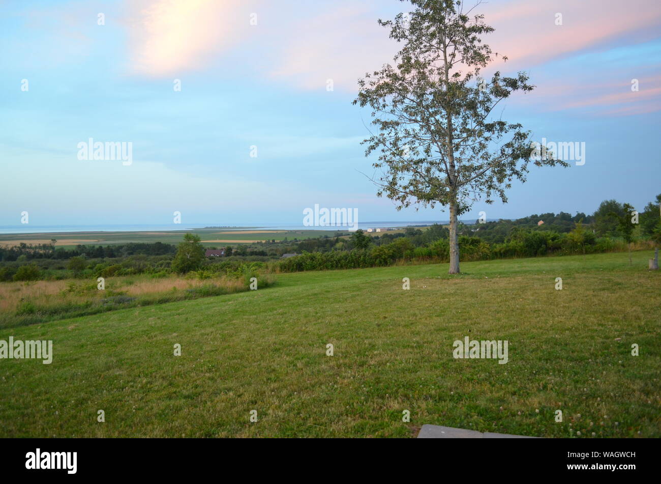 Summertime in Nova Scotia: Overlooking Gaspereau River and Minas Basin ...