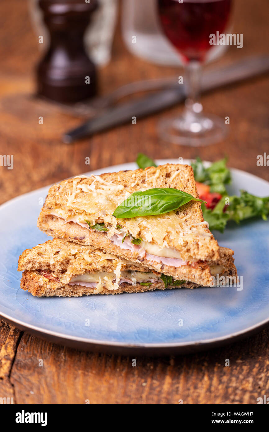 Croque monsieur sandwich hi-res stock photography and images - Alamy