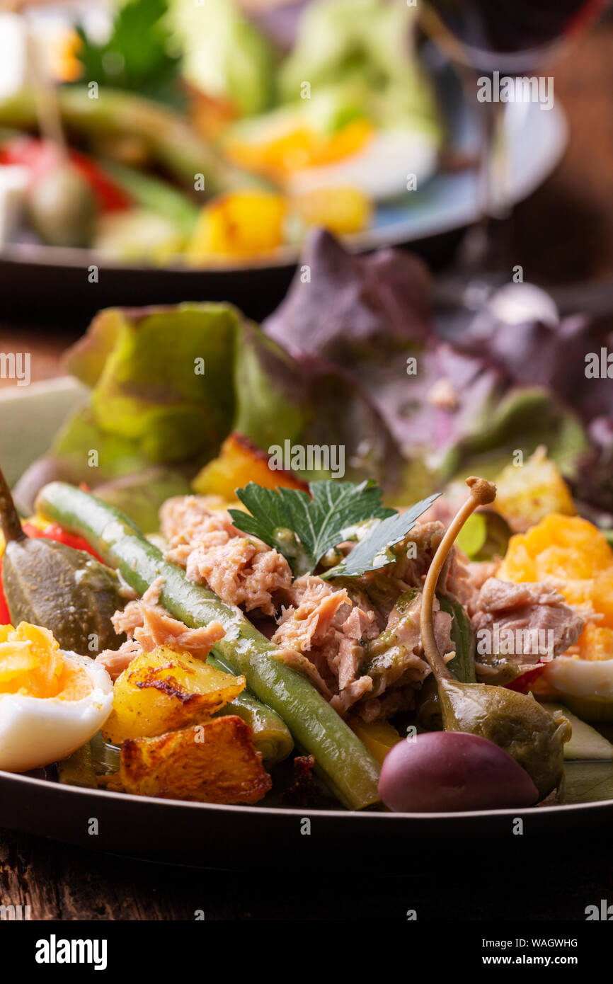 Nicoise salad boiled potato hi-res stock photography and images - Alamy