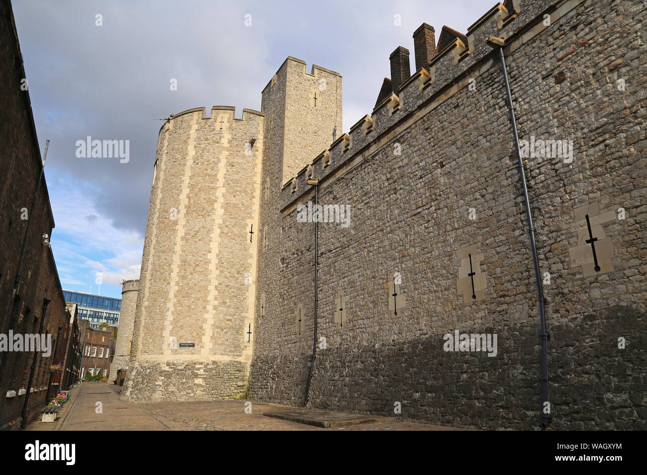 Mint Street and Beauchamp Tower, Tower of London, City of London ...