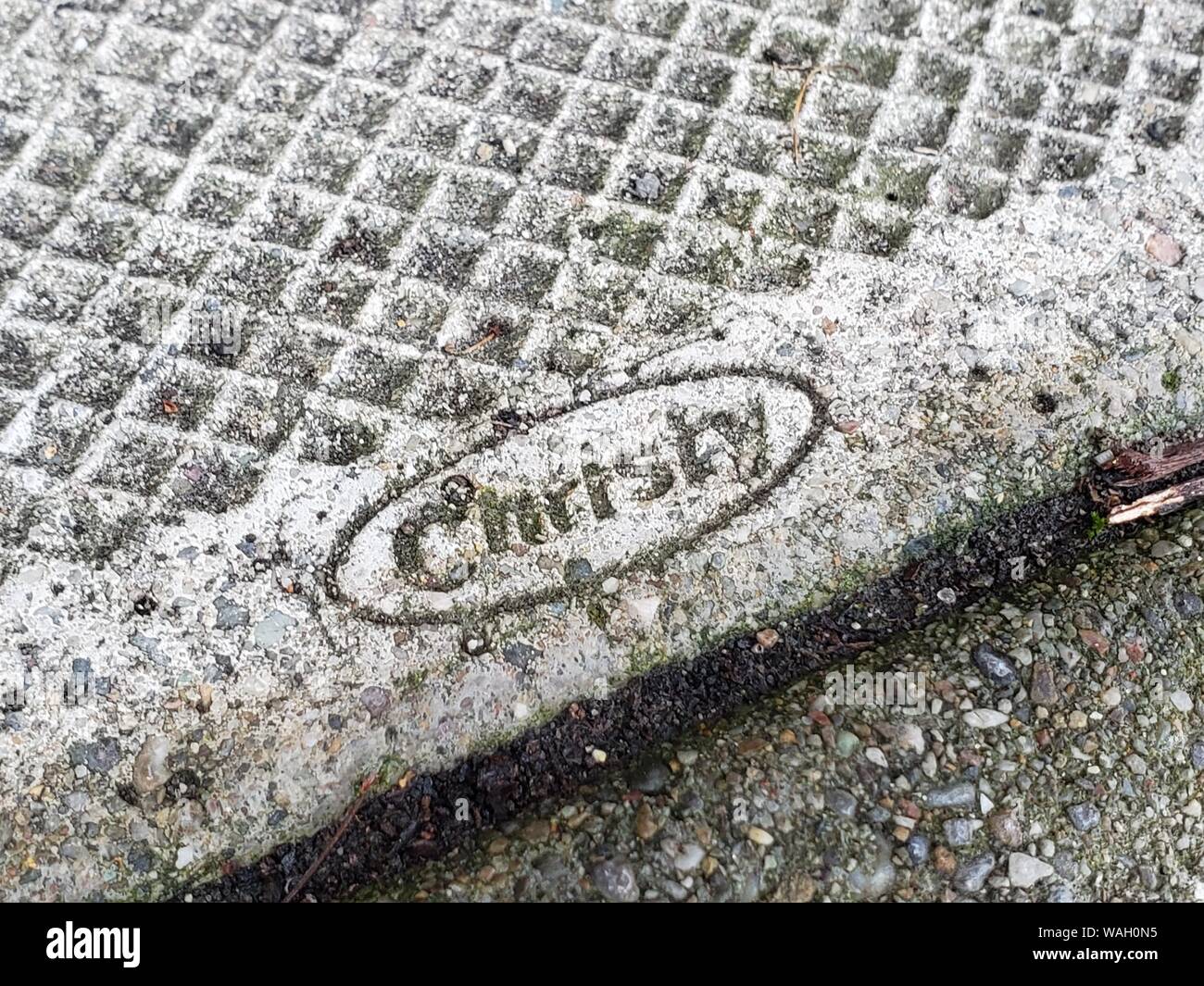 Christy brand of concrete utility boxes hi-res stock photography and ...