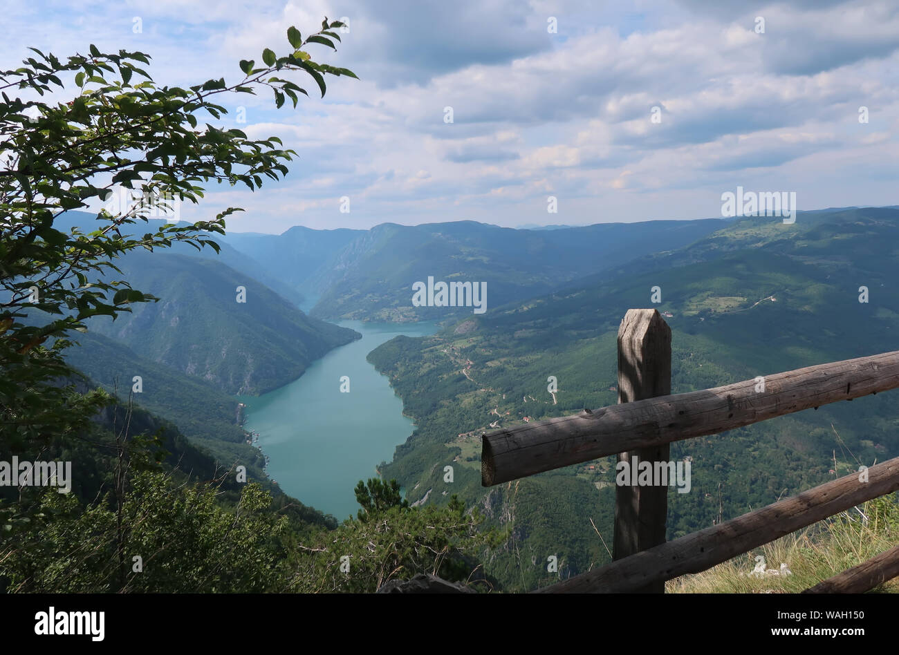 Viewpoint Banjska stena at Tara mountain - Serbia Stock Photo - Alamy