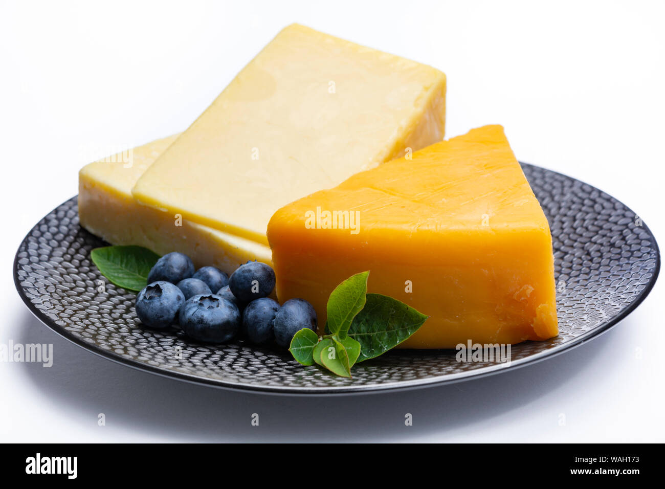 Cheddar cheese collection, variety of Cheddar cheese made from cow milk ...