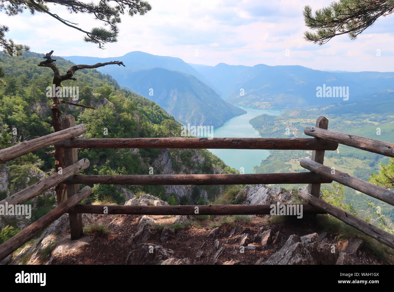 Viewpoint Banjska stena at Tara mountain - Serbia Stock Photo - Alamy
