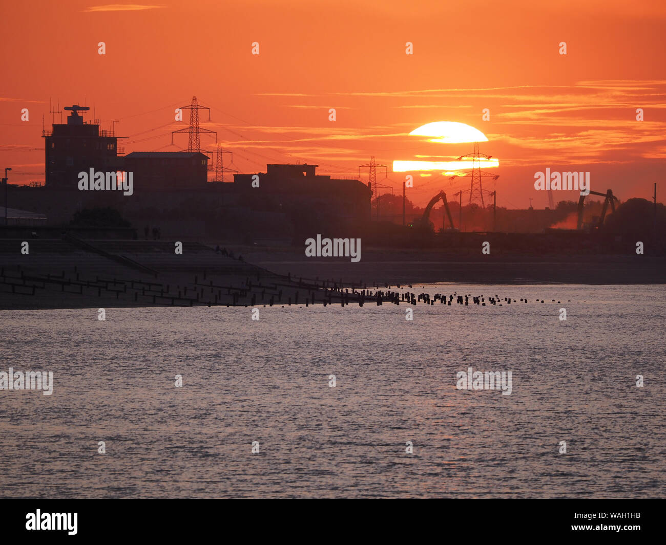 Sheerness, Kent, UK. 20th August, 2019. UK Weather: this evening's ...