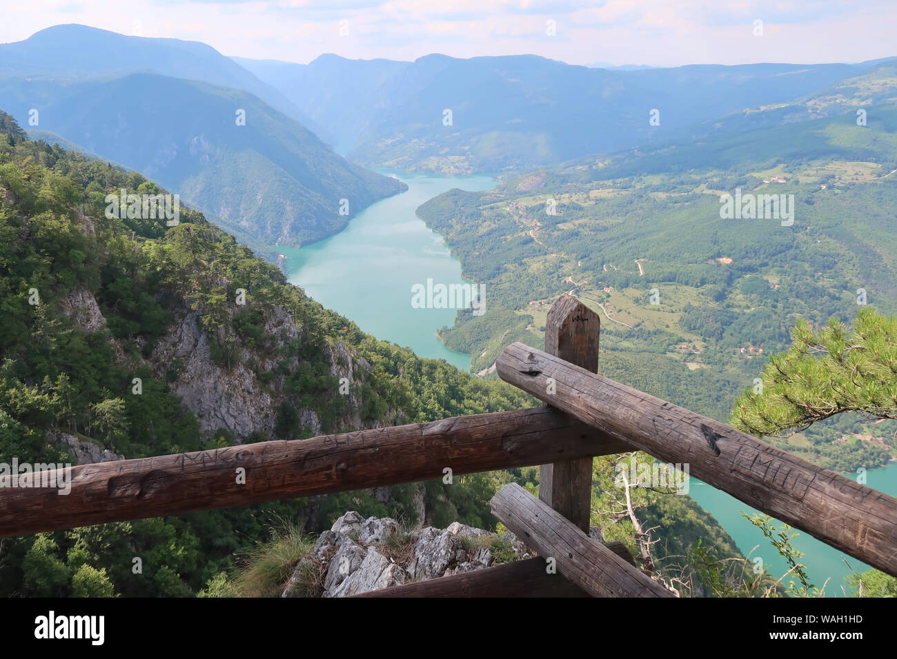 Viewpoint Banjska stena at Tara mountain - Serbia Stock Photo - Alamy