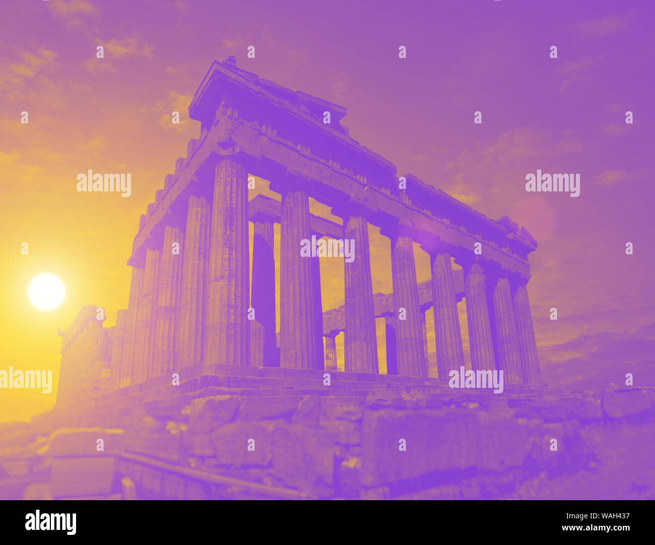 Parthenon reconstruction colors hi-res stock photography and images - Alamy