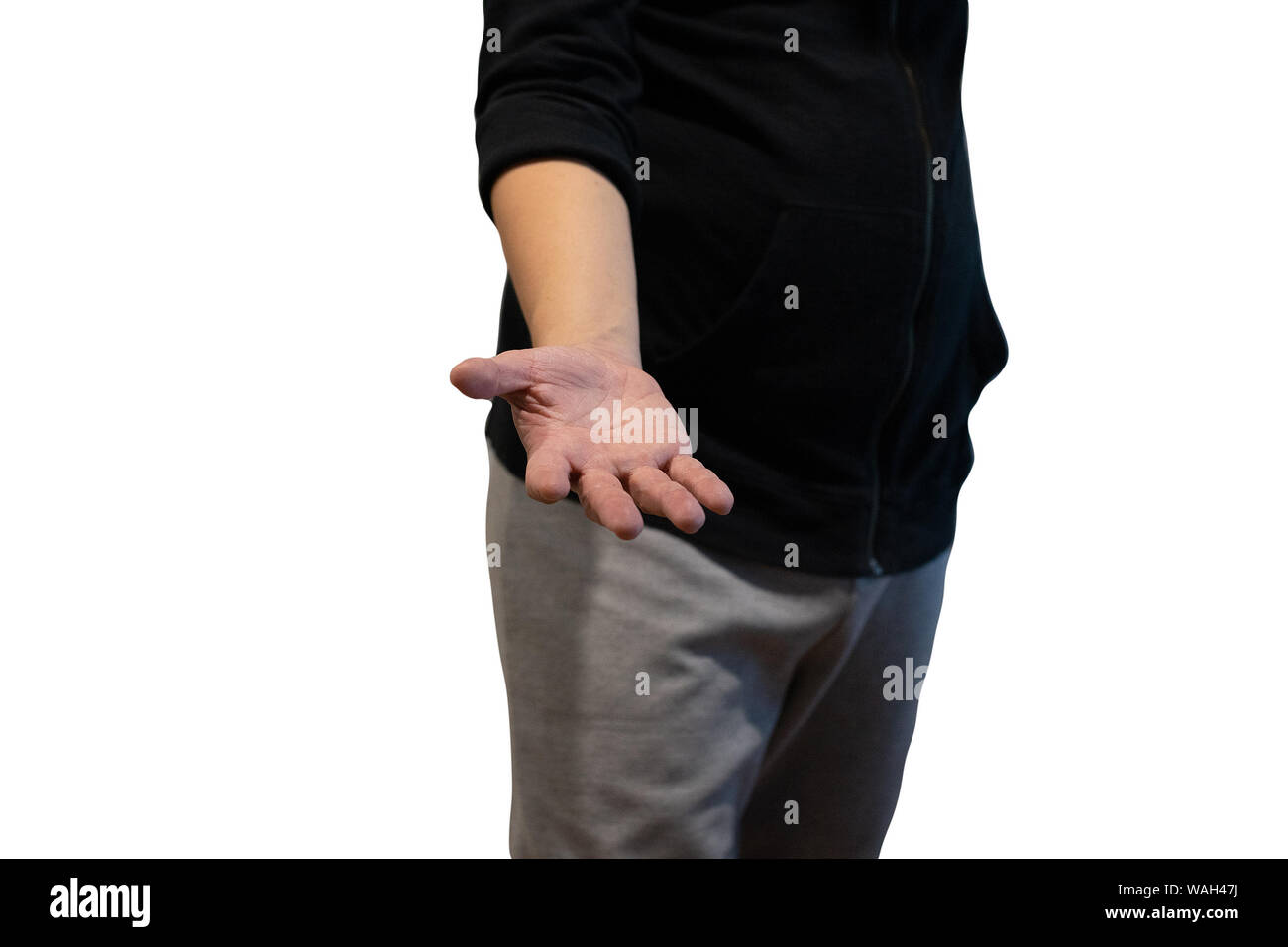 Man giving man helping hand hi-res stock photography and images - Alamy