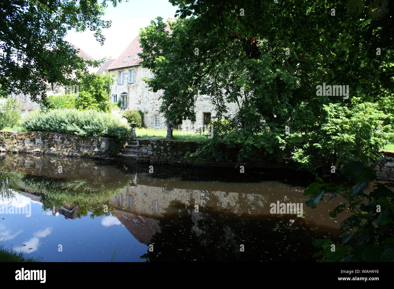 River Creuse at Felletin, France Stock Photo - Alamy