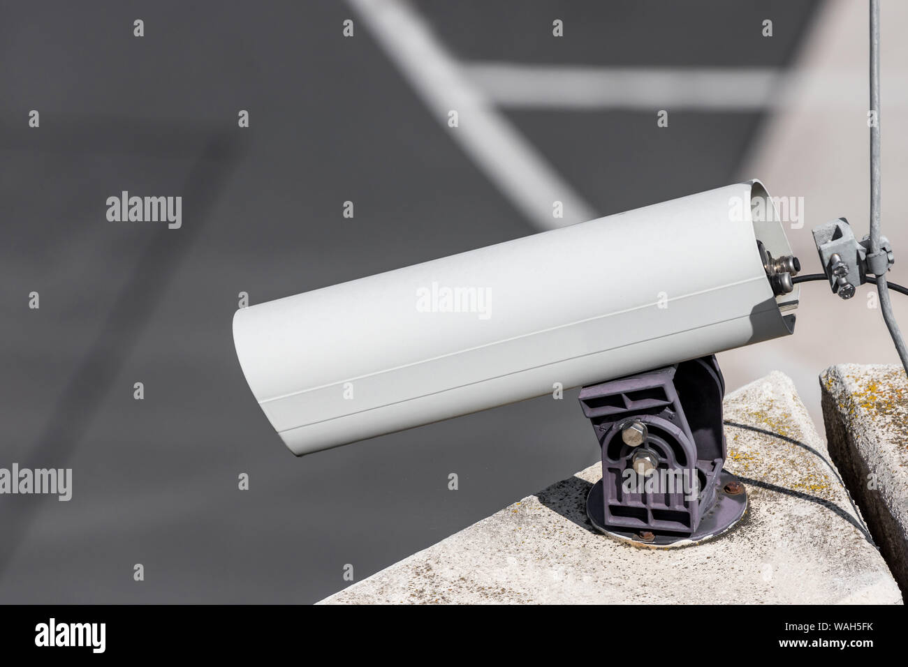 plain white Security Camera above the city Stock Photo - Alamy