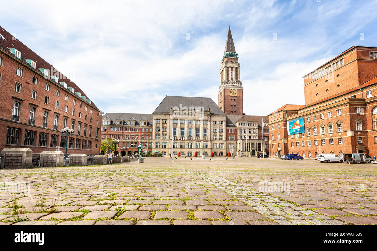 Kiel City Hall and Opera House in Kiel, Germany on 25 July 2019 Stock ...