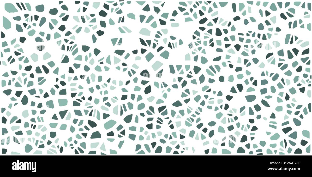 Stained glass colorful voronoi with fillet, vector abstract. Irregular ...