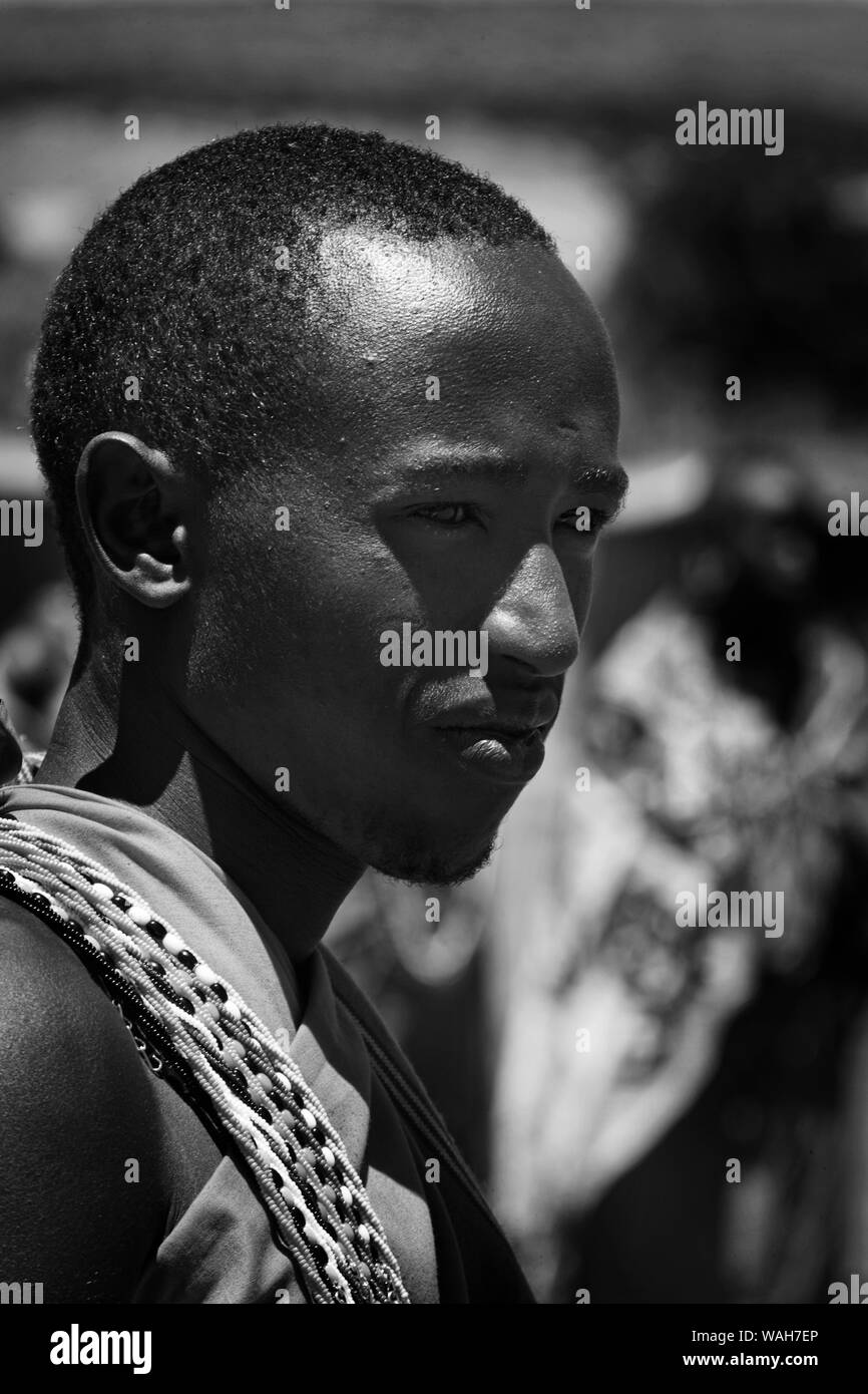 East african culture and people Black and White Stock Photos & Images ...