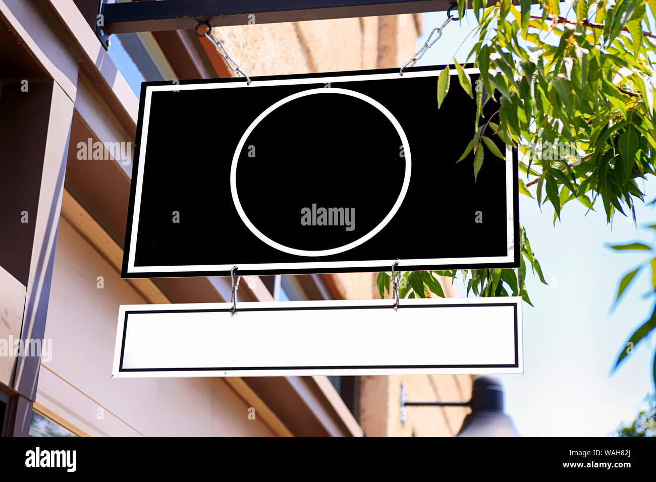 Blank Shop overhead signs in downtown Tucson AZ Stock Photo - Alamy