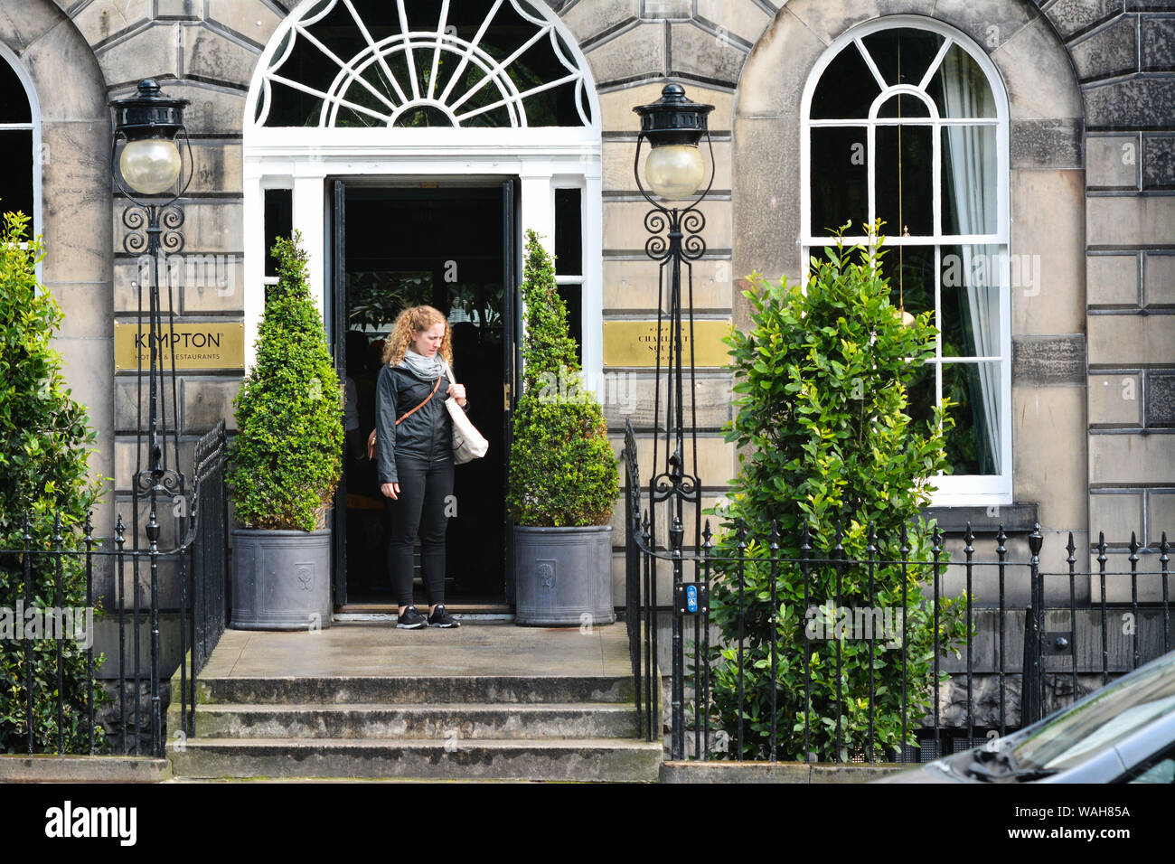 Everyday life in Edinburgh a place of interest for the visitor with ...
