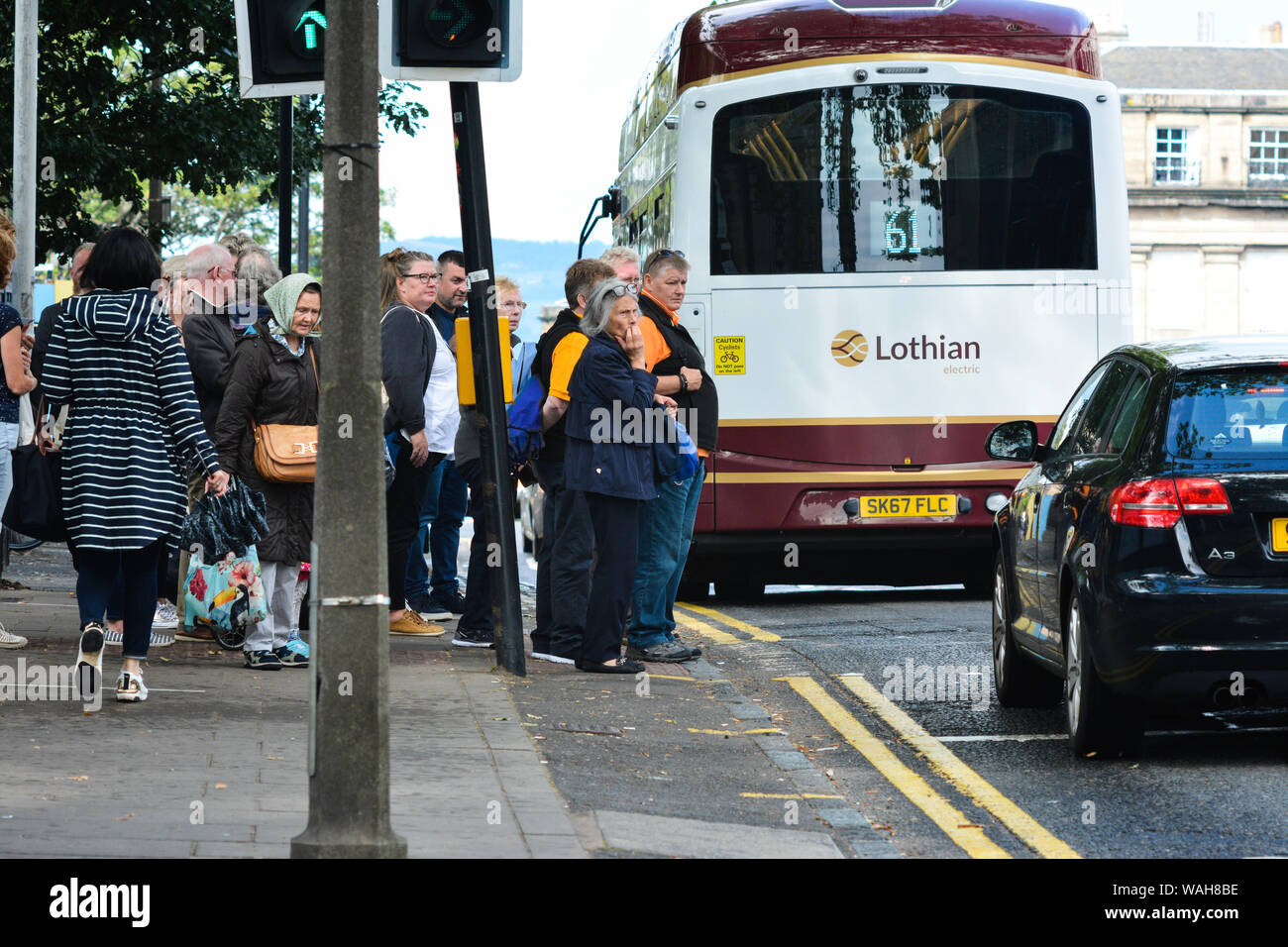 Everyday life in Edinburgh a place of interest for the visitor with ...