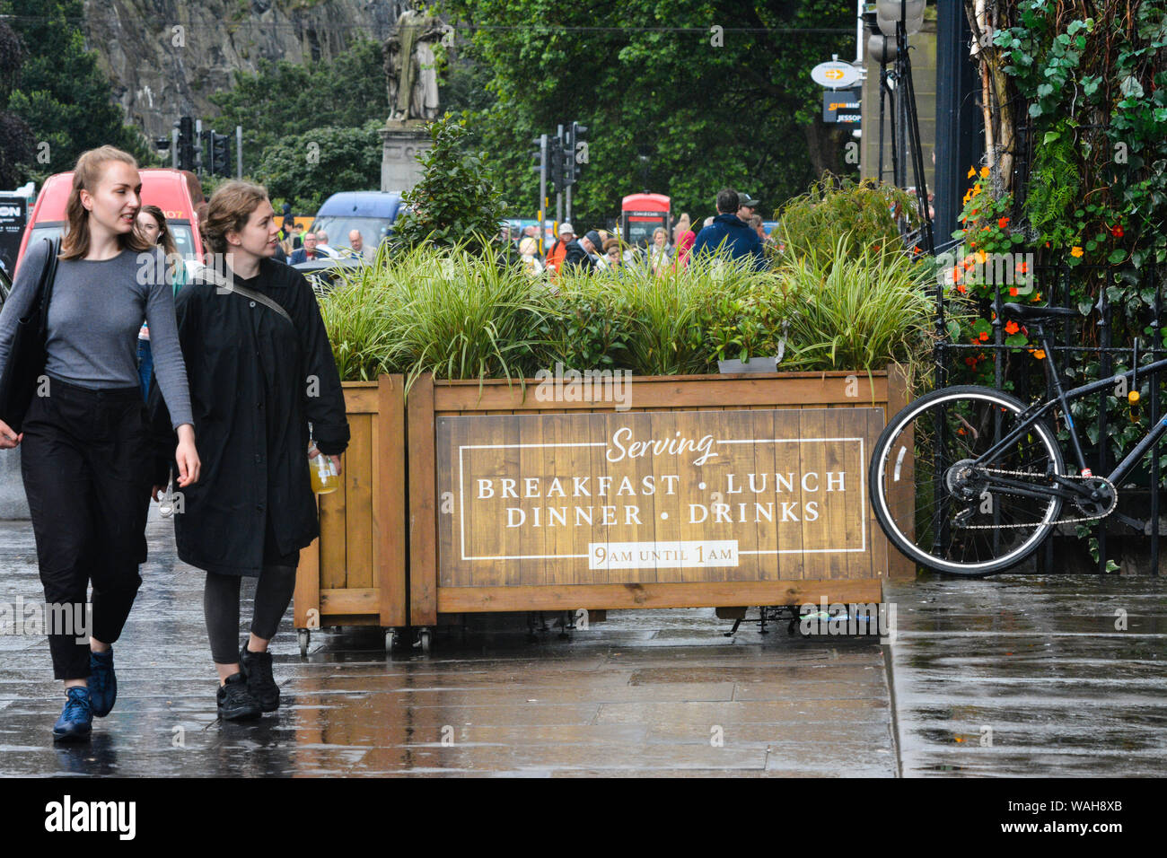 Everyday life in Edinburgh a place of interest for the visitor with ...