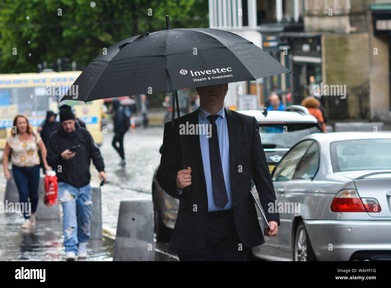 Everyday life in Edinburgh a place of interest for the visitor with ...