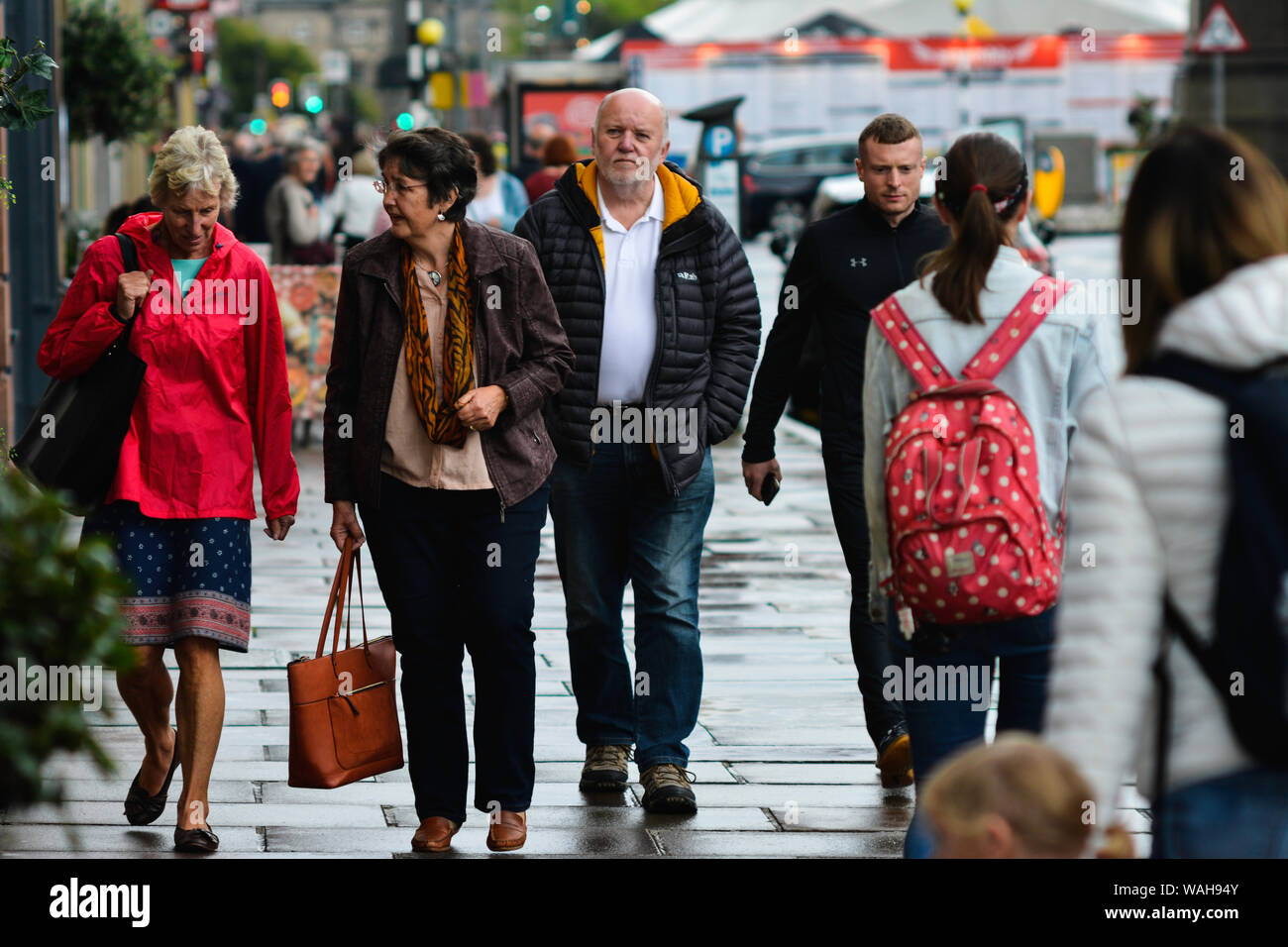 Everyday life in Edinburgh a place of interest for the visitor with ...