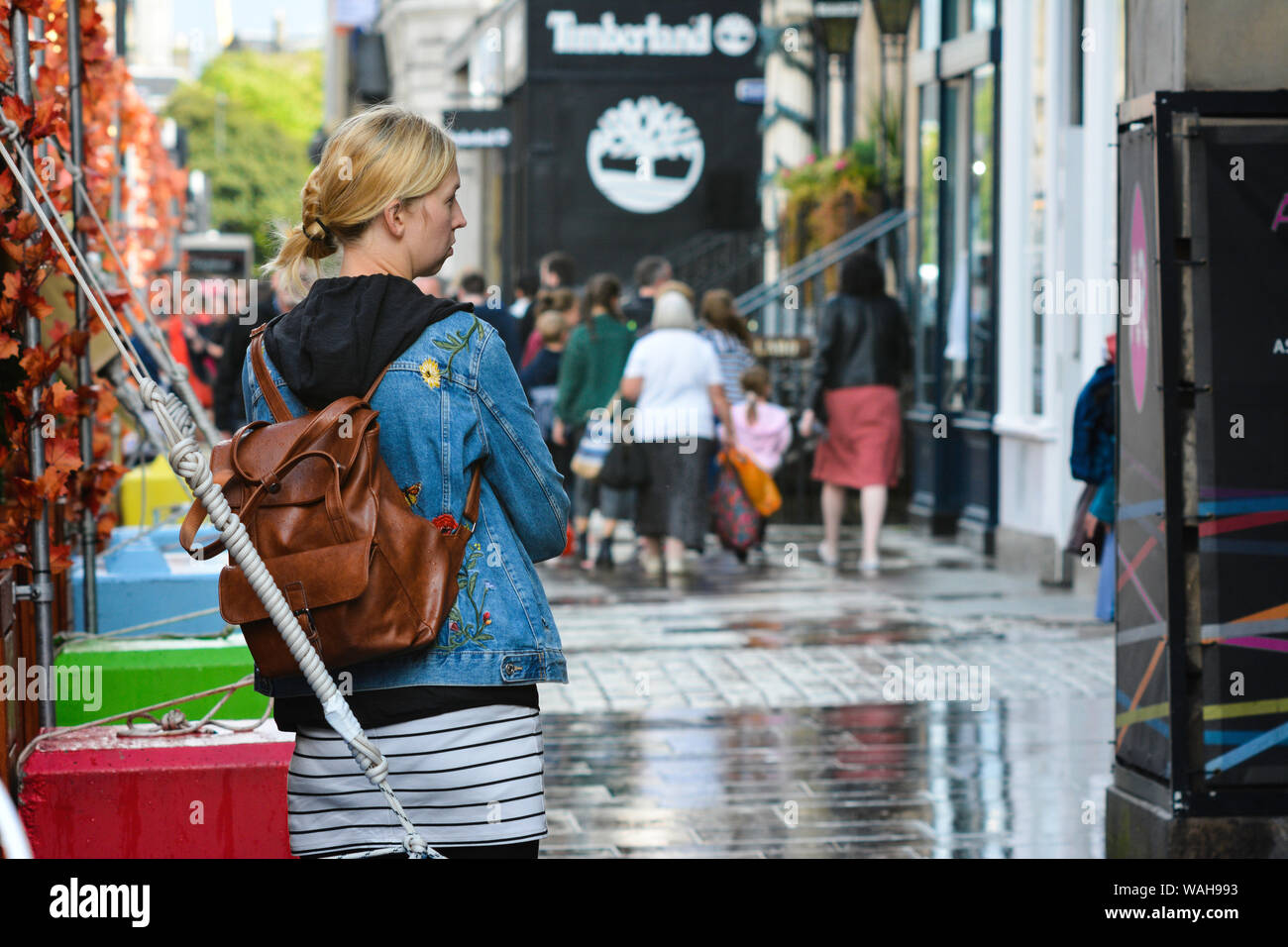 Everyday life in Edinburgh a place of interest for the visitor with ...