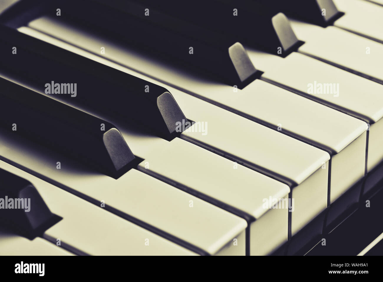 close up of piano keys in vintage style Stock Photo - Alamy