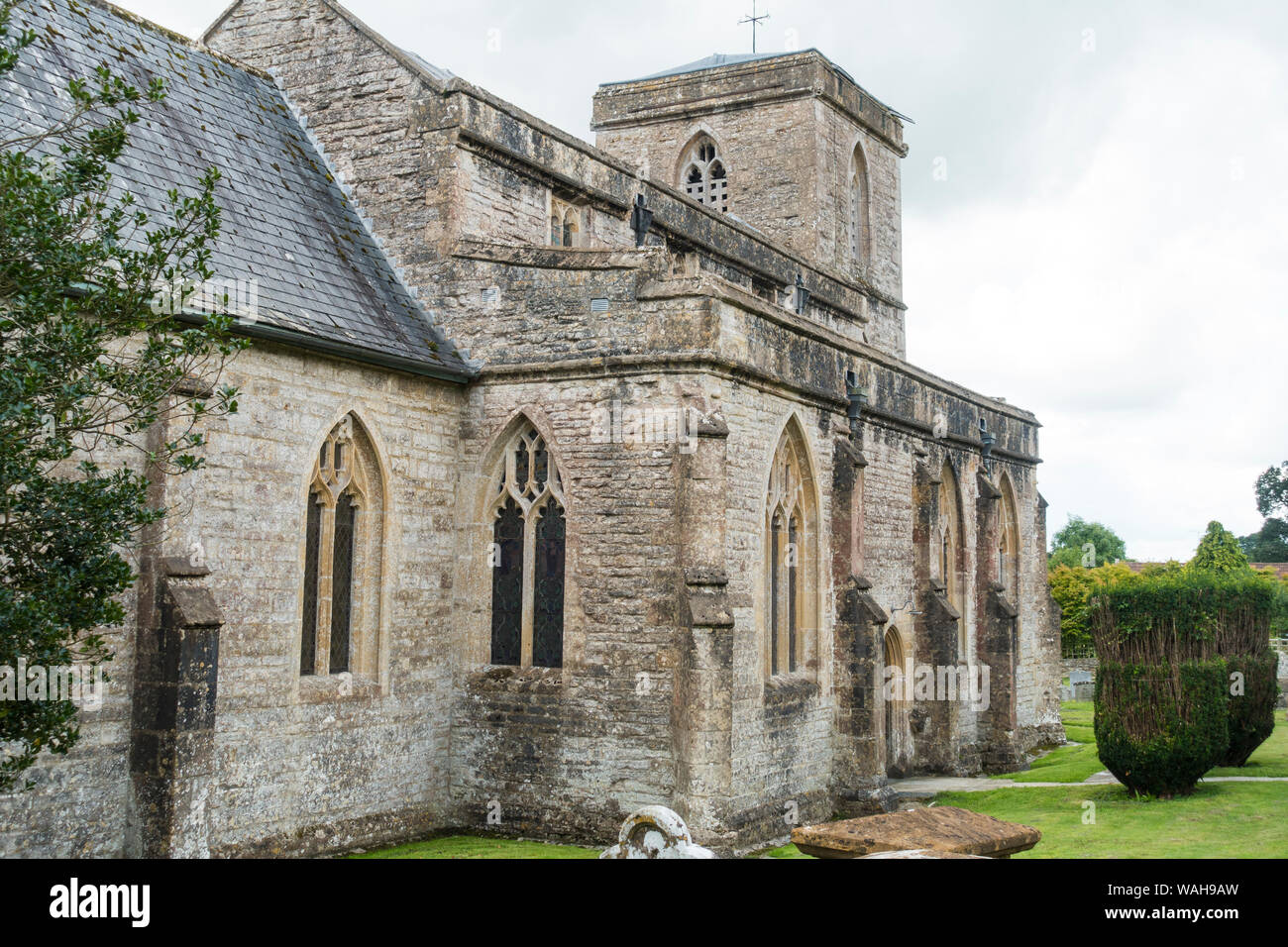 Church Of All Saints, East Pennard, Somerset, England, UK Stock Photo ...