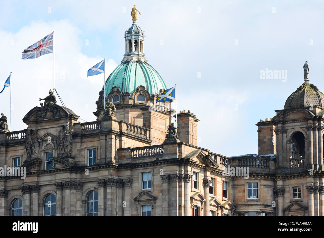 Everyday life in Edinburgh a place of interest for the visitor with ...