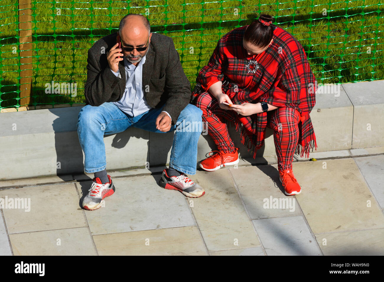 Everyday life in Edinburgh a place of interest for the visitor with ...