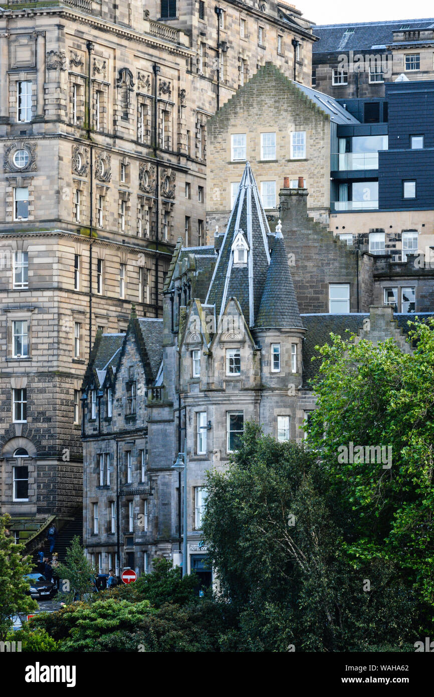 Everyday life in Edinburgh a place of interest for the visitor with ...