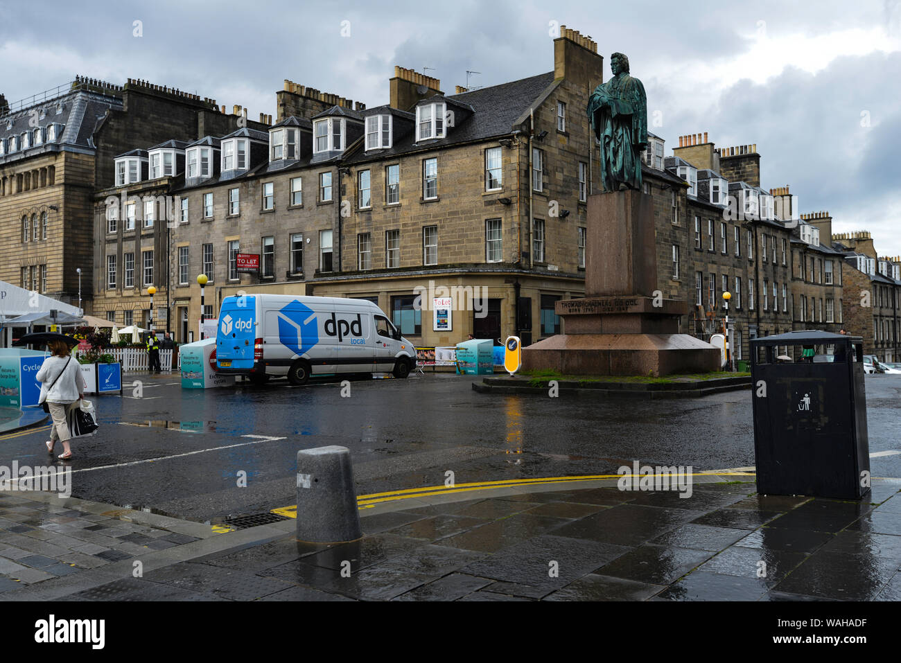Everyday life in Edinburgh a place of interest for the visitor with ...