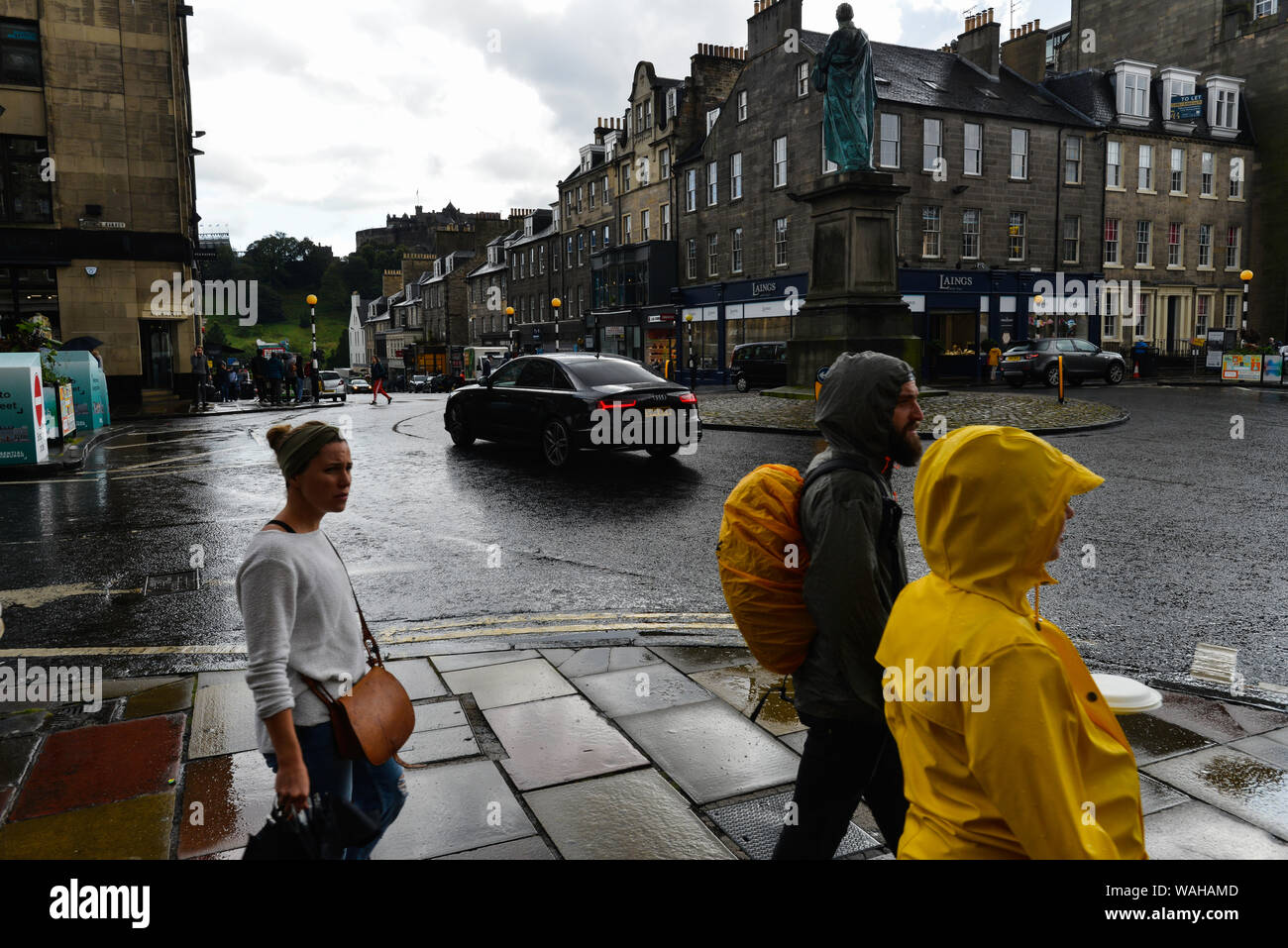 Everyday life in Edinburgh a place of interest for the visitor with ...