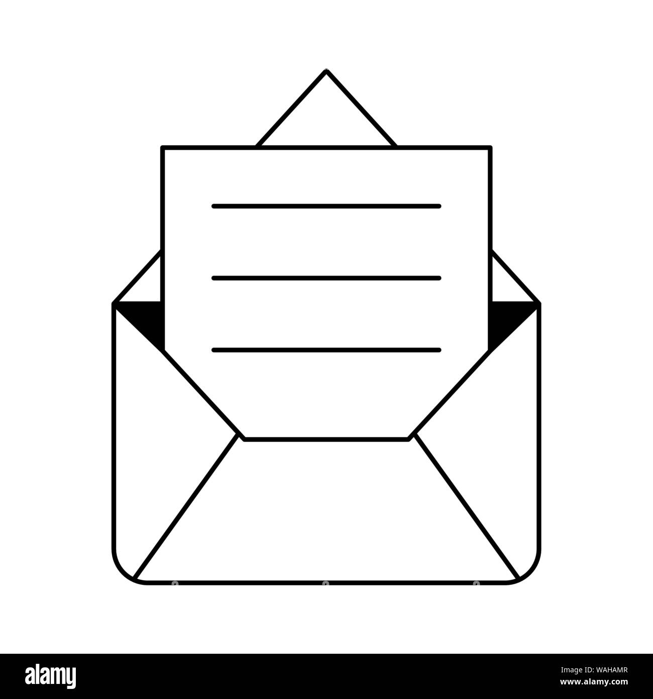 envelope email cartoon Stock Vector Image & Art - Alamy