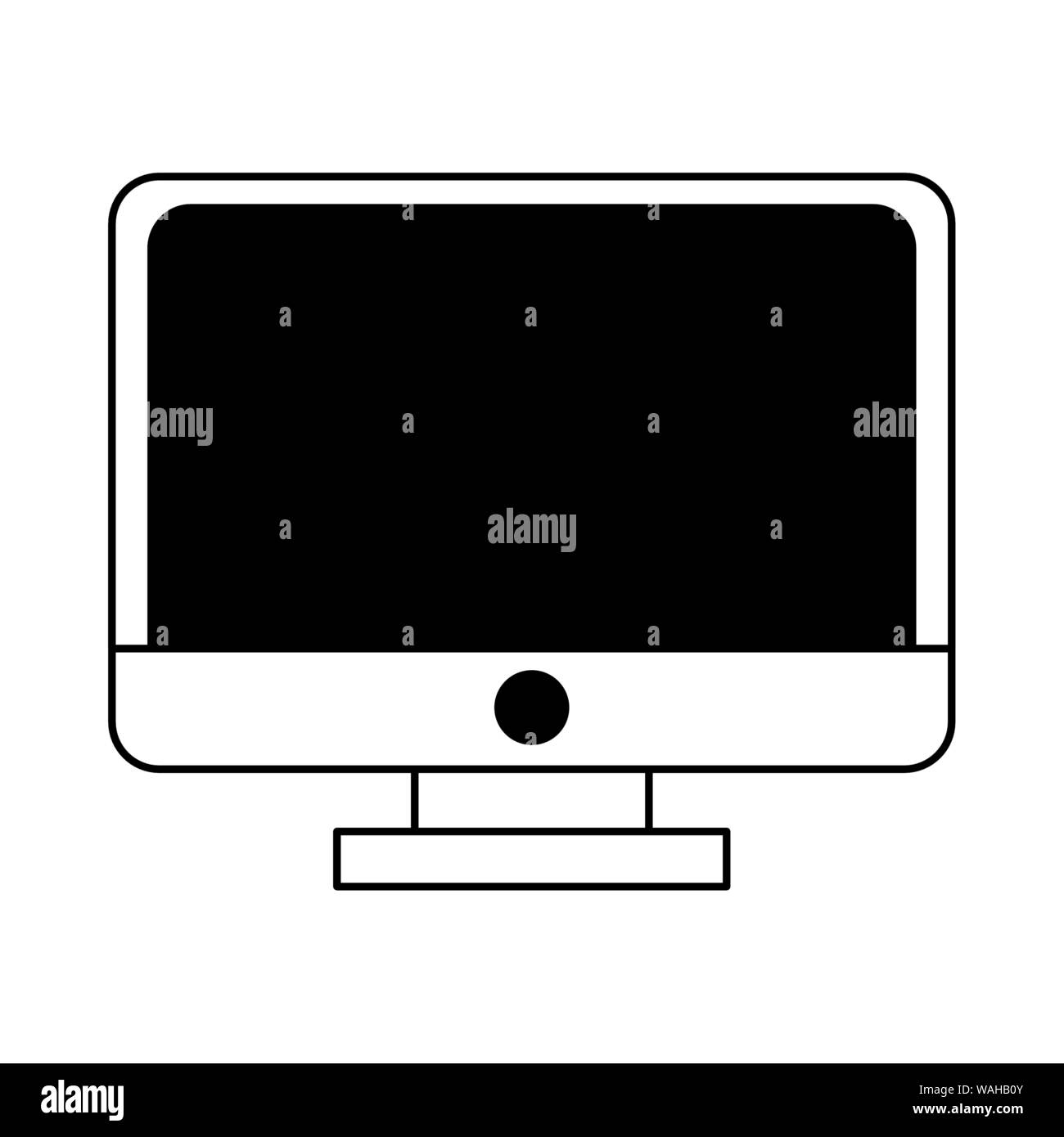 technology computer screen cartoon Stock Vector Image & Art - Alamy