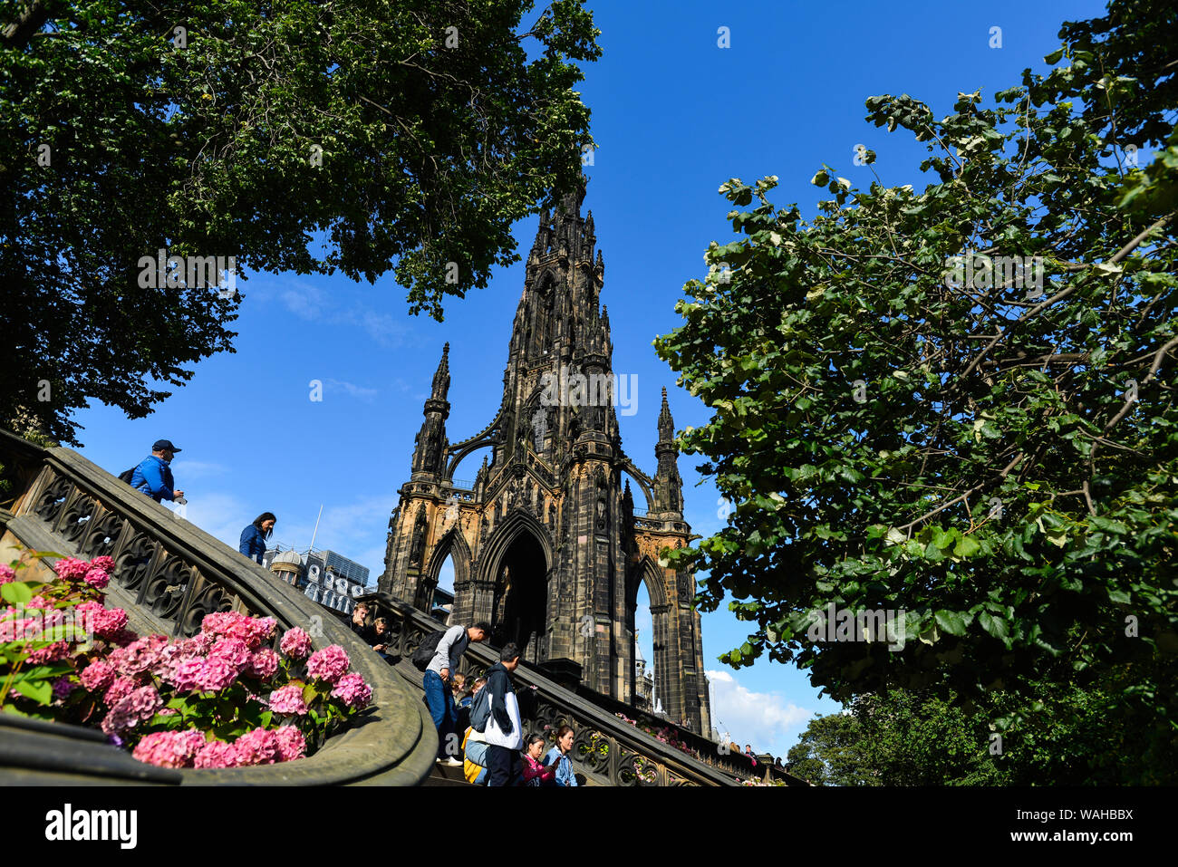 Everyday life in Edinburgh a place of interest for the visitor with ...