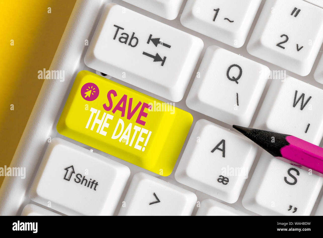 Text sign showing Save The Date. Business photo showcasing remember not ...
