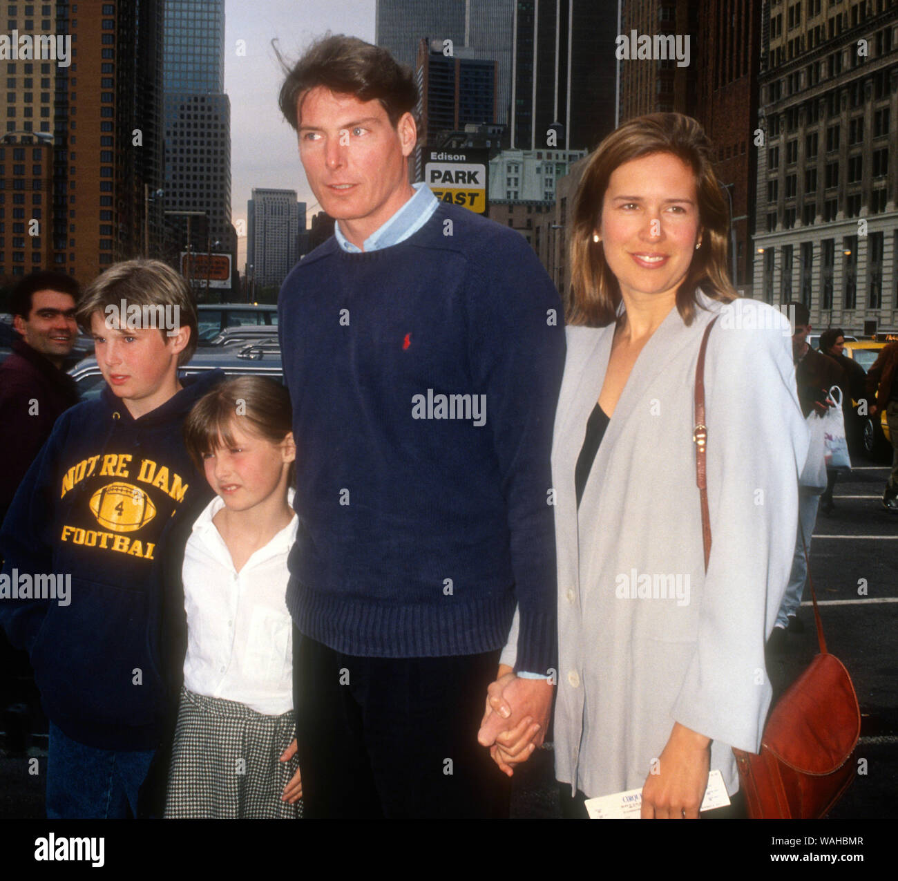 Chris Reeve, kids, Alexandra Reeve, Matthew Reeve, Dana Reeve, 1994 ...
