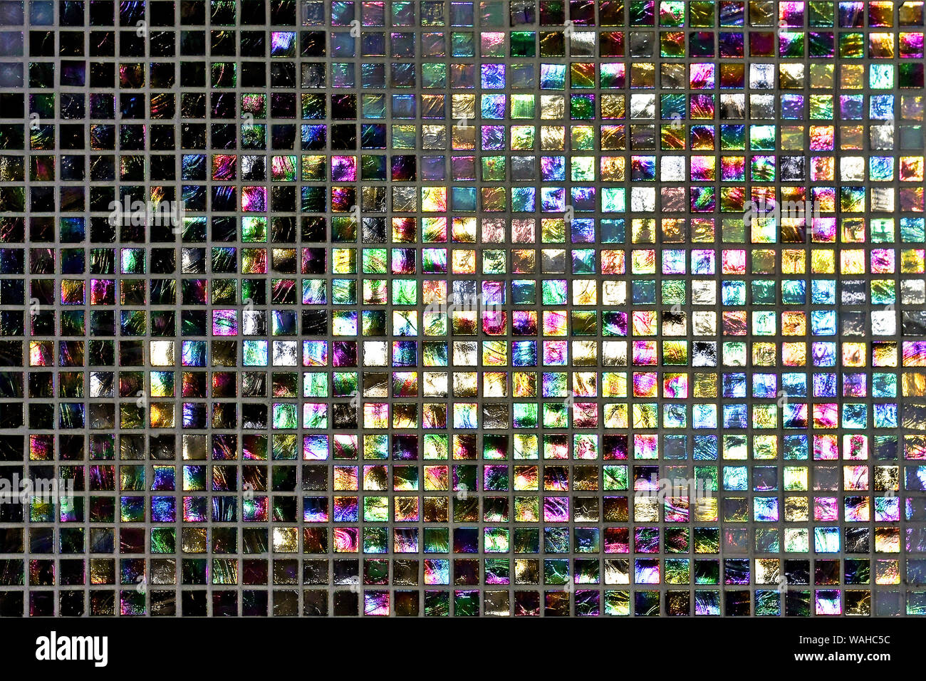 Abstract background with rainbow colors from small tiles Stock Photo ...