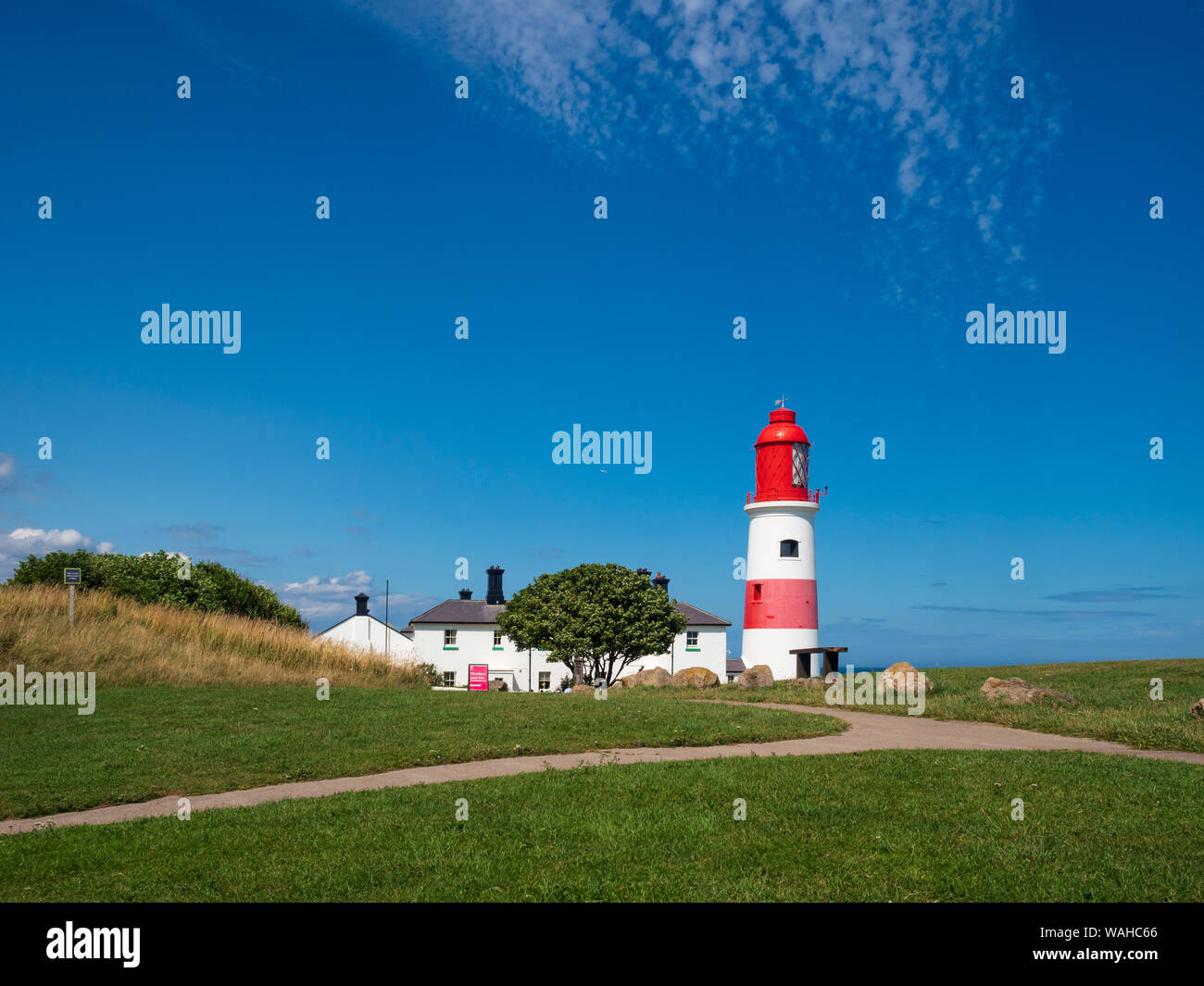 Souter Lighthouse in the village of Marsden, South Shields, Tyne & Wear ...