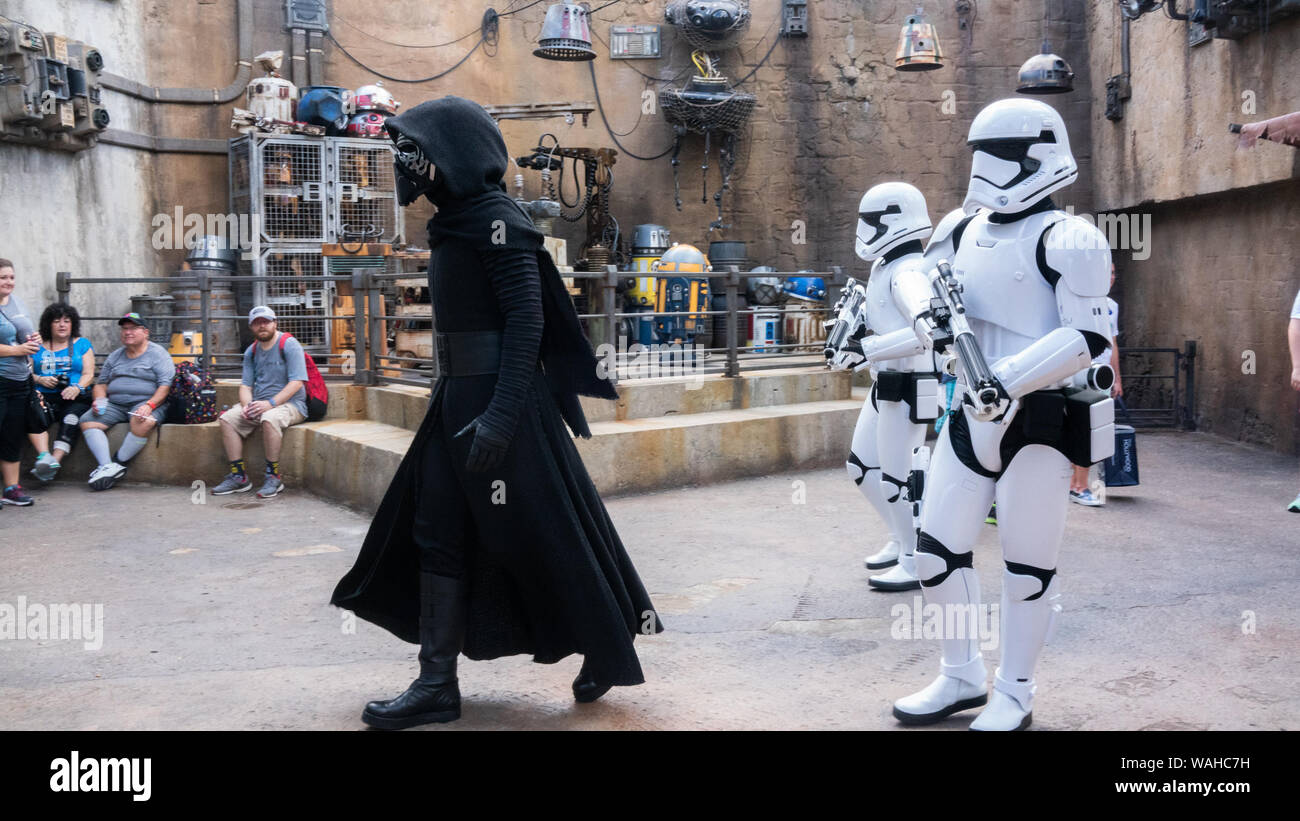Orlando, Florida, USA. 20th Aug, 2019. Stormtroopers walk through a ...