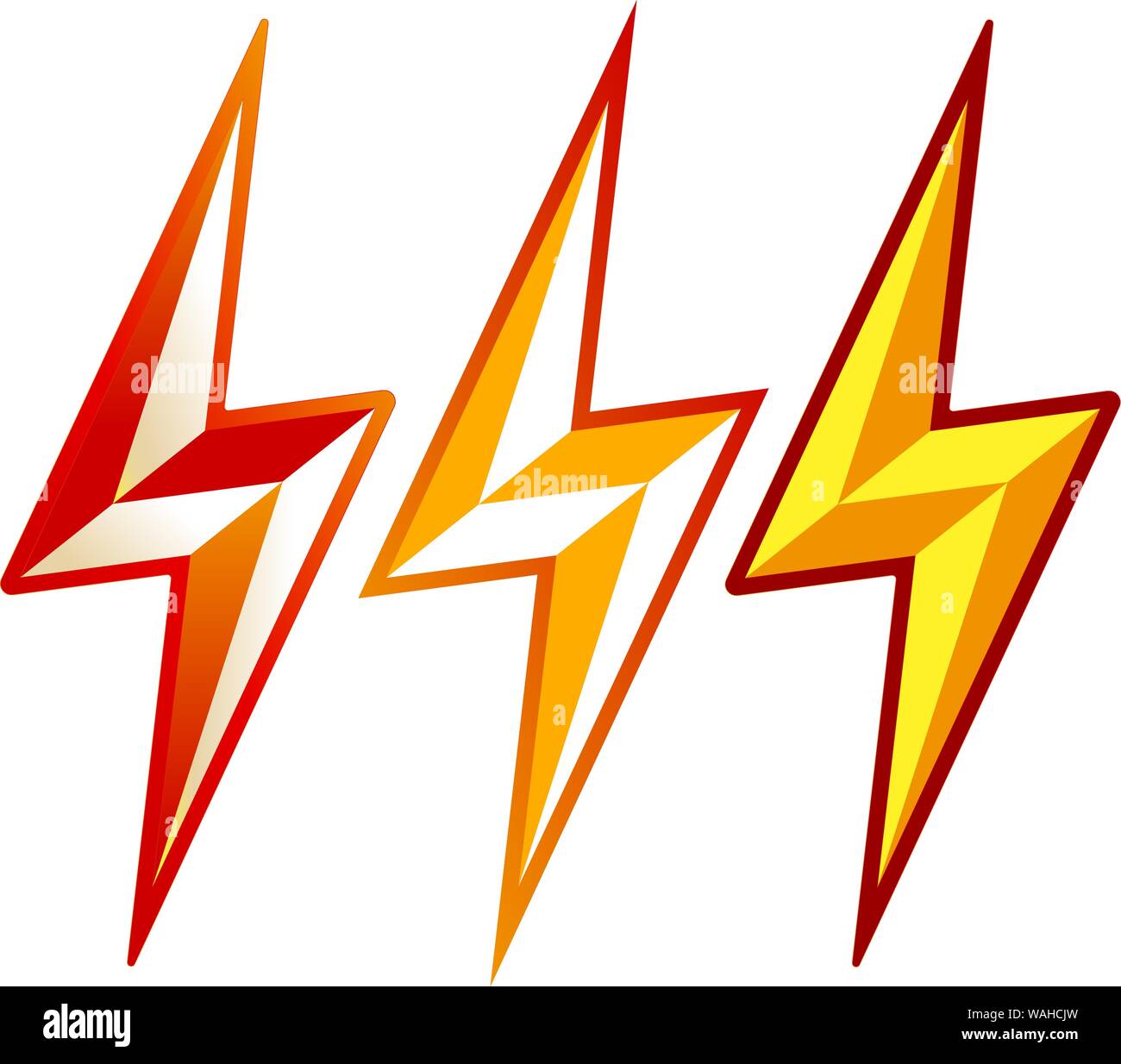 Warning sign electricity lightning bolt hi-res stock photography and ...