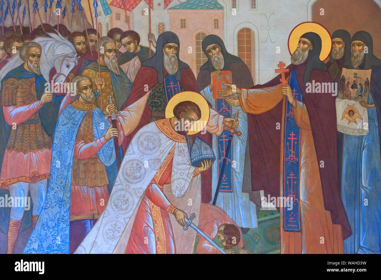 Holy bishop kneeling hi-res stock photography and images - Alamy