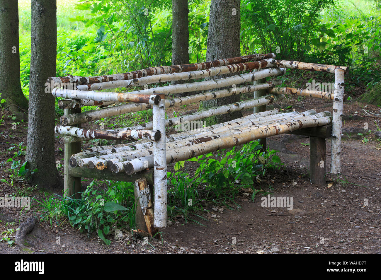 The favorite bench of the world famous Russian author Leo Tolstoy (1828 ...