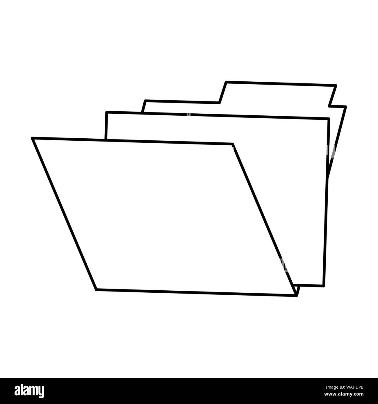 documents folder cartoon Stock Vector Image & Art - Alamy