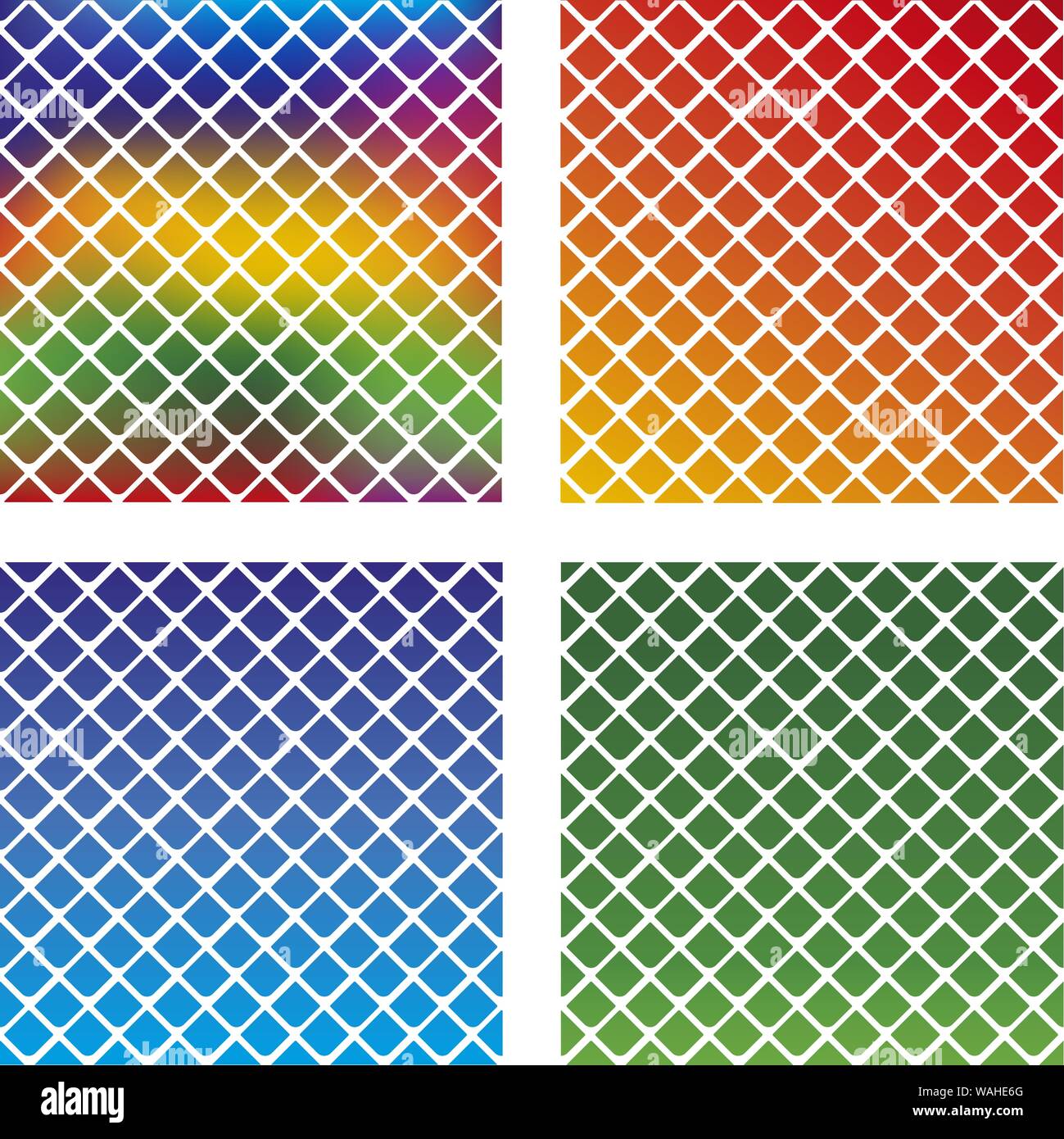 Vector illustration. Diamond background in rainbow colors. Squared and ...